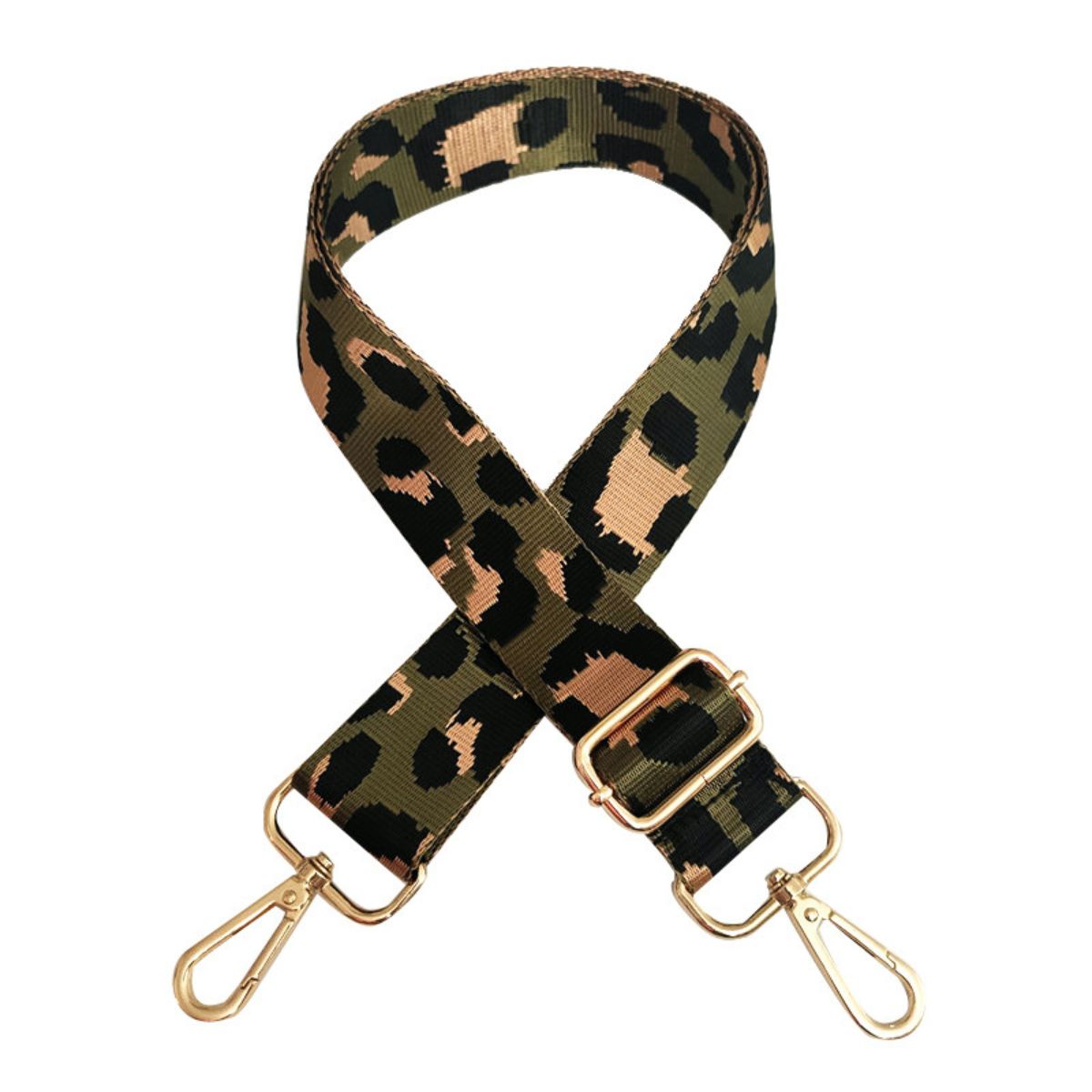 Green Leopard Bag Strap Bold Pattern Style – OUNAMEI